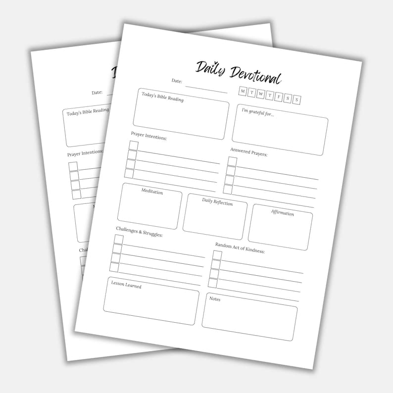 Daily Devotional, Devotional Journal, Devotional Planner, Daily Prayer ...
