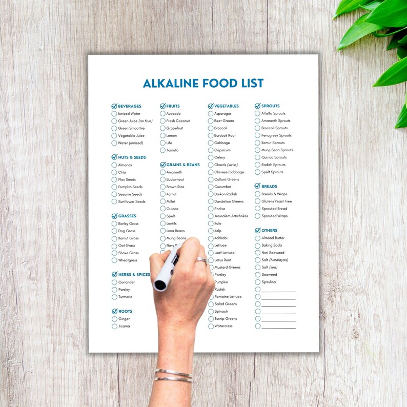 Alkaline Food List, Grocery List, Alkaline Herbs, Shopping List, Food ...