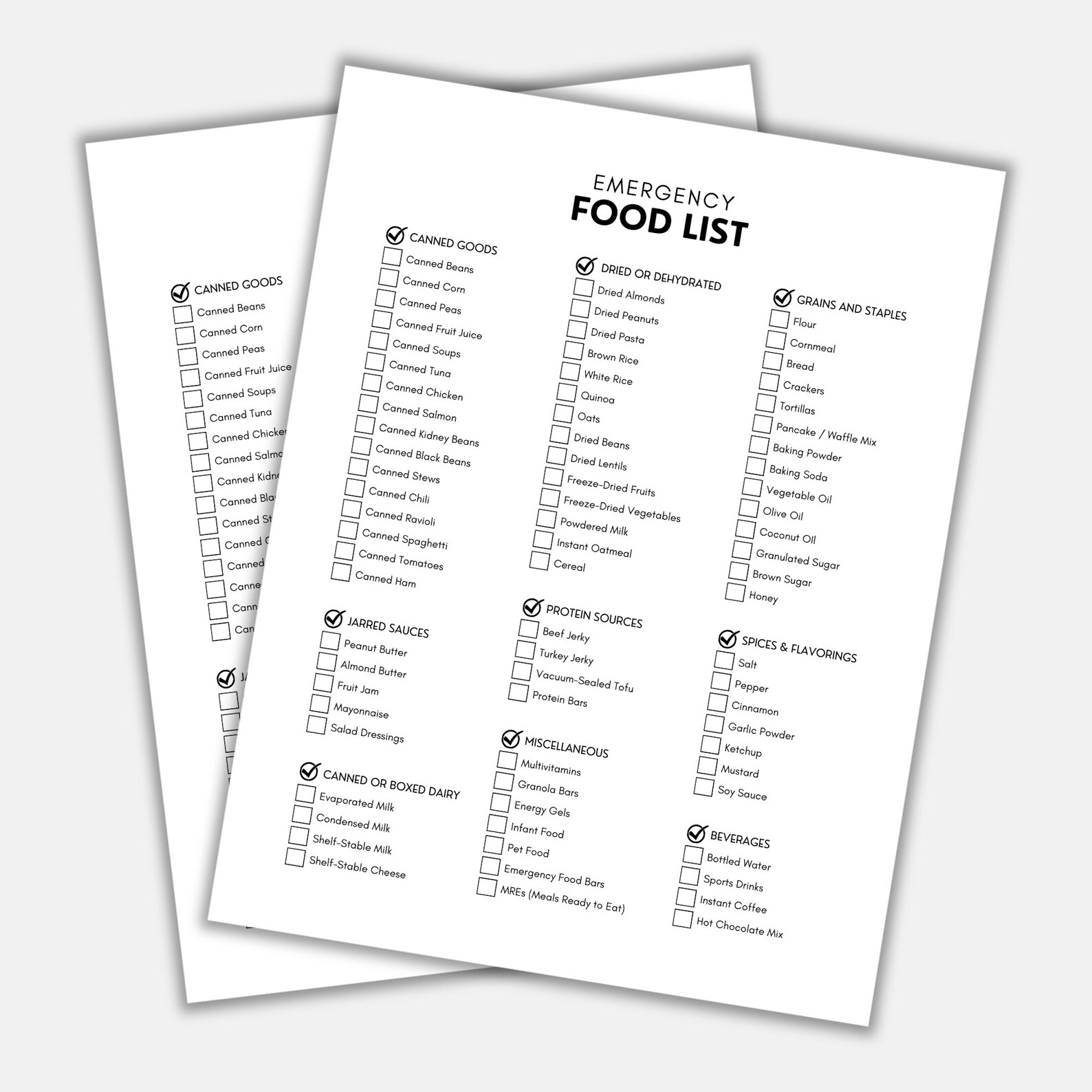 Emergency Food, Food List, Survival Food, Emergency Supplies, Shelf ...