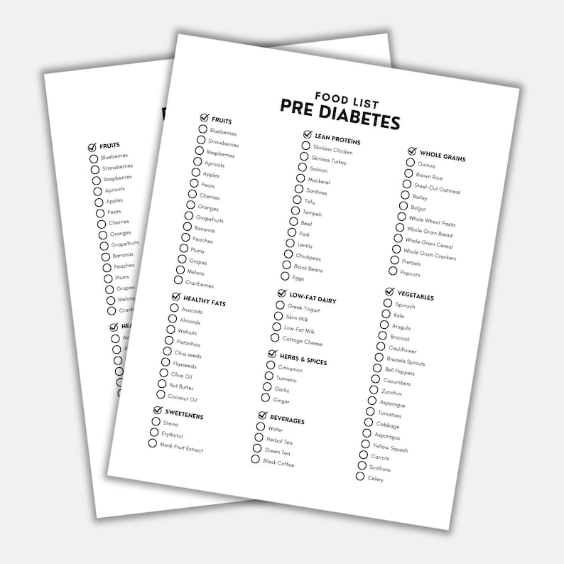 Pre Diabetes, Food List, Diabetes Food List, Diabetes Awareness ...