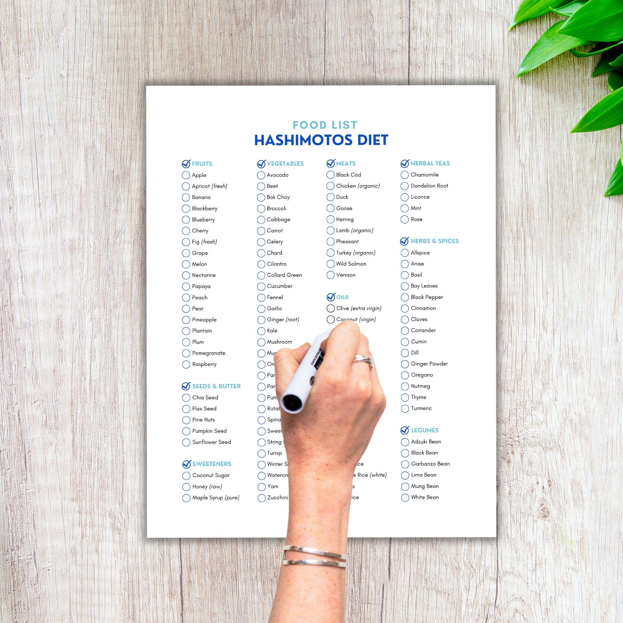 Hashimotos Diet, Food Chart, Food List, Thyroid Health, Foods to Eat ... Hashimotos Diet, Food Chart, Food List, Thyroid Health, Foods to Eat ...