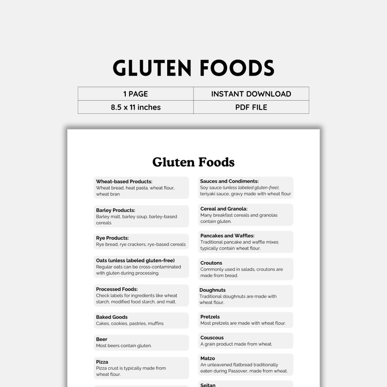 Gluten Foods, Gluten Products, Gluten Rich Foods, Gluten Sources,gluten ...