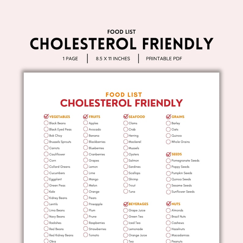 Cholesterol Friendly, Cholesterol Lowering, Food List, Low Cholesterol ...