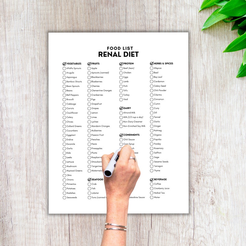 Renal Diet, Food List, Kidney Disease, Low Potassium Groceries, Renal ...