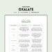 Oxalate Food Chart Printable | Color PDF | Easy Low & High Oxalate ...