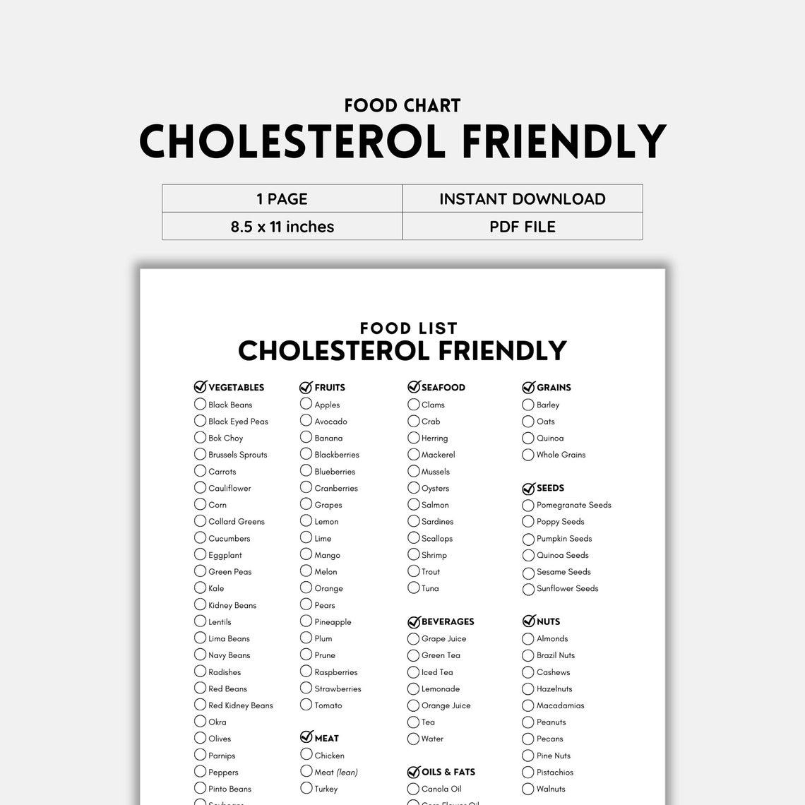Cholesterol Friendly, Cholesterol Lowering, Food List, Low Cholesterol ...