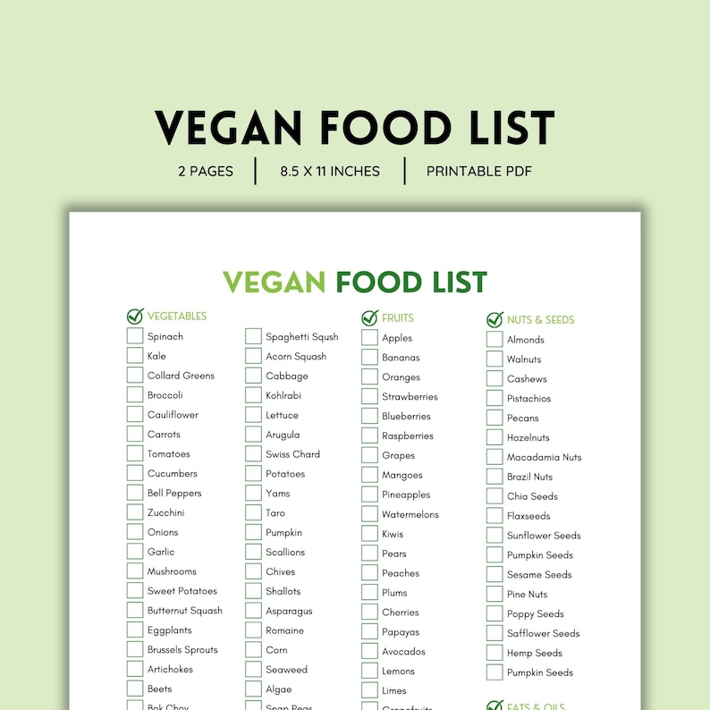 Vegan Food List, Grocery List, Plant Based, Vegan Diet, Healthy Easting ...