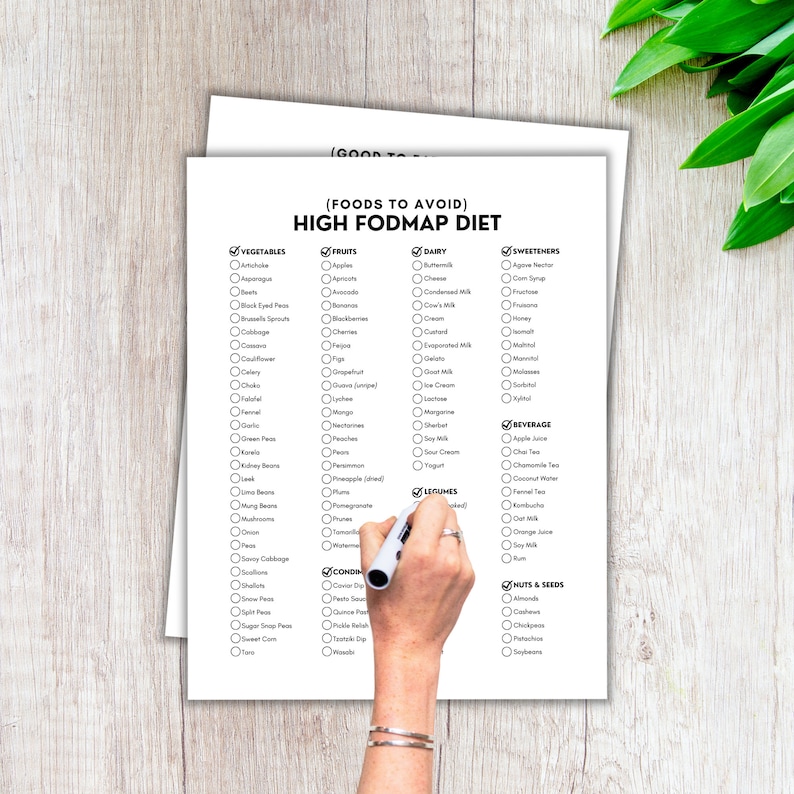 FODMAP List, Low Fodmap, High Fodmap, IBS, Fodmap Diet, Food List ...