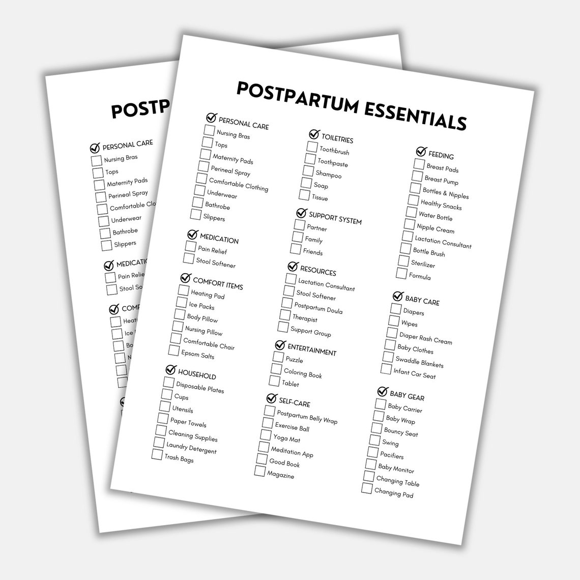 Postpartum Essentials, Postpartum Checklist, Postpartum Care, Mommy to ...