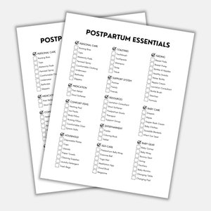 Postpartum Essentials, Postpartum Checklist, Postpartum Care, Mommy to ...
