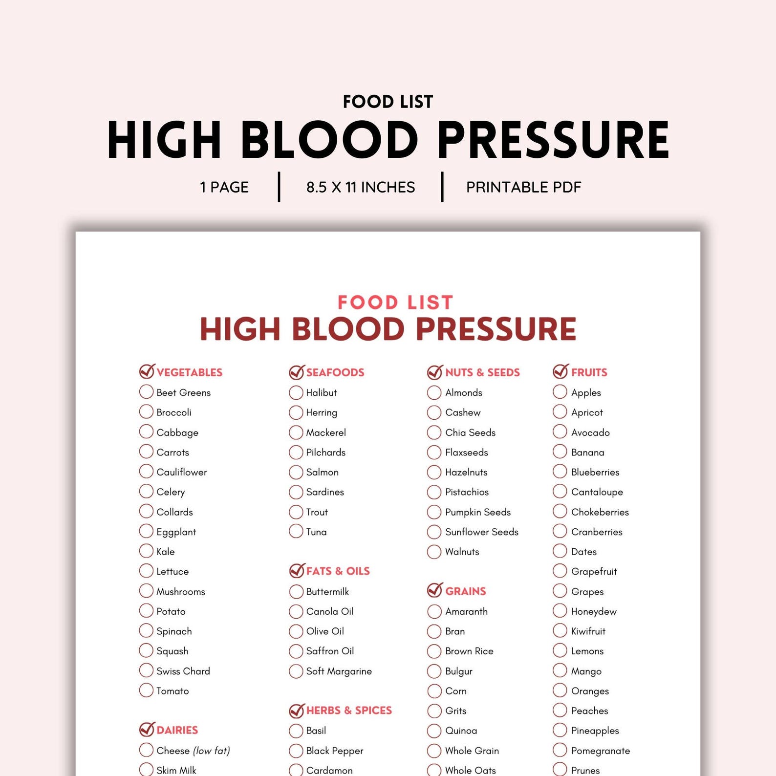High Blood Pressure, Hypertension Diet, Food List, Grocery List, Foods ...