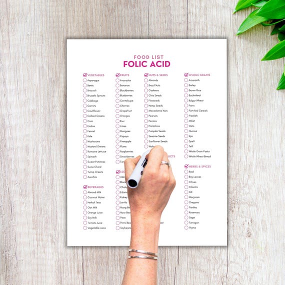 Folic Acid Foods List