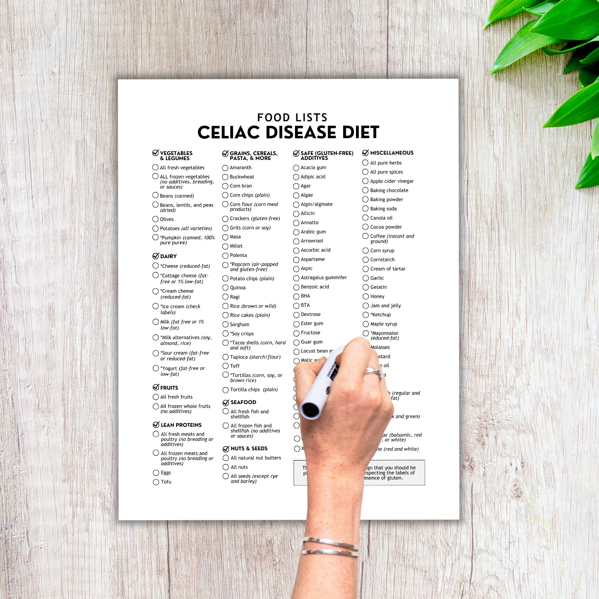 Celiac Disease, Gluten Free, Grocery Lists, Food Lists, Shopping List ...