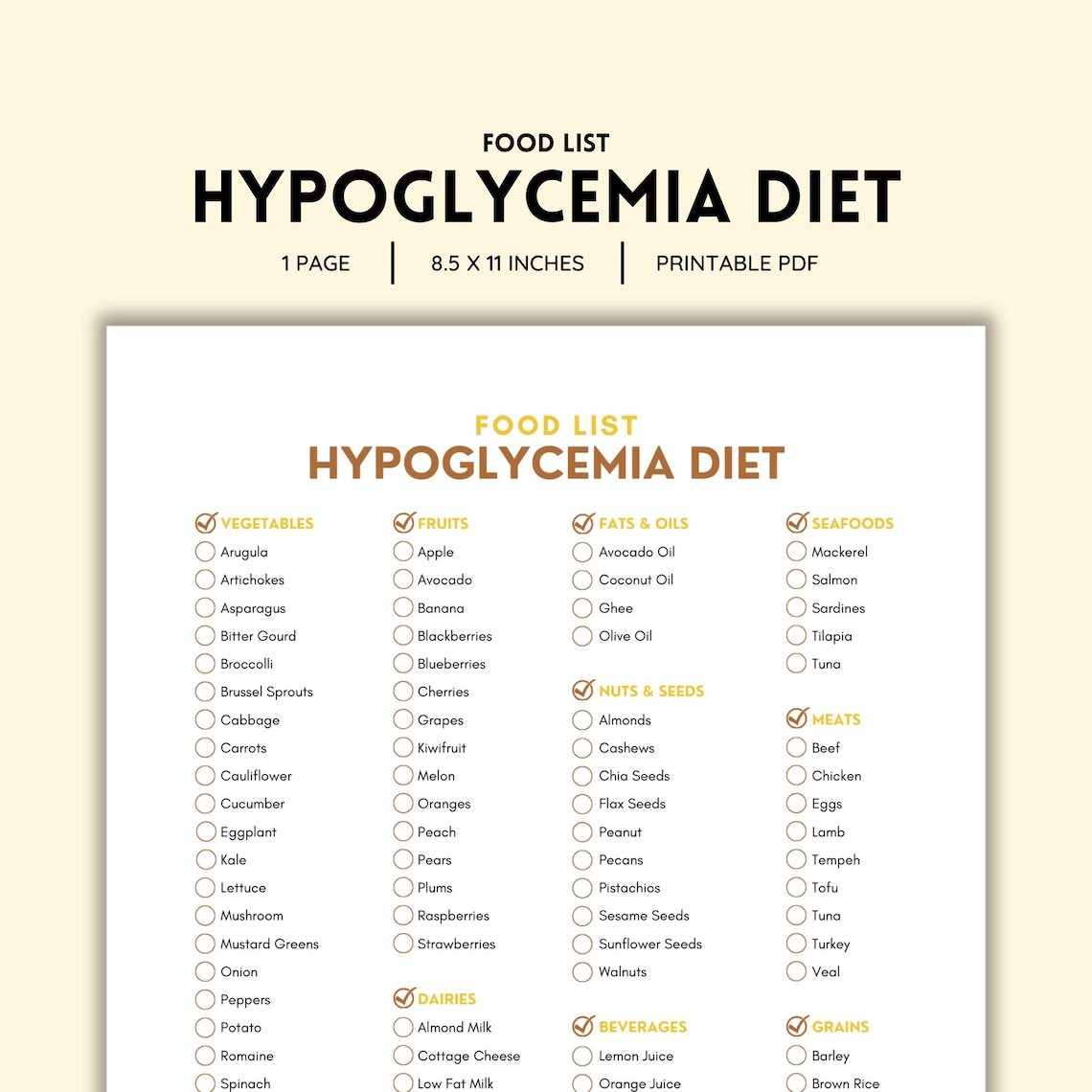 Hypoglycemia Diet, Diabetes Food List, Food Guide, Low Glycemic Foods ...