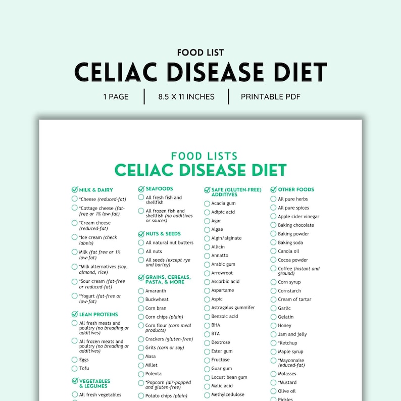 Celiac Disease, Gluten Free, Grocery Lists,food Lists, Shopping List ...