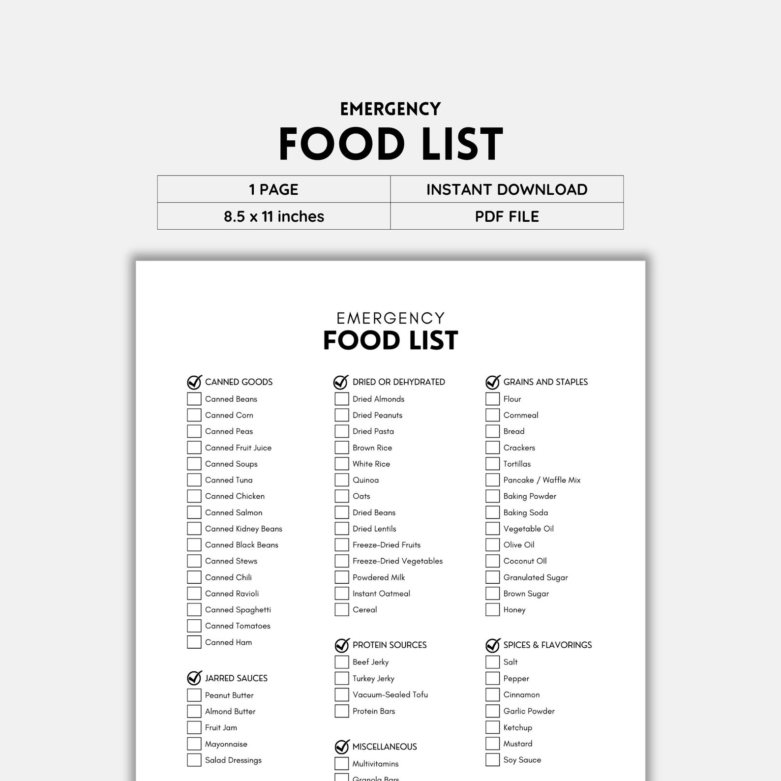 Emergency Food, Food List, Survival Food, Emergency Supplies, Shelf ...