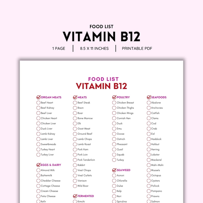 Vitamin B12, Rich Foods, Vitamin B12 Sources, Vitamin B12 Diet, Grocery ...