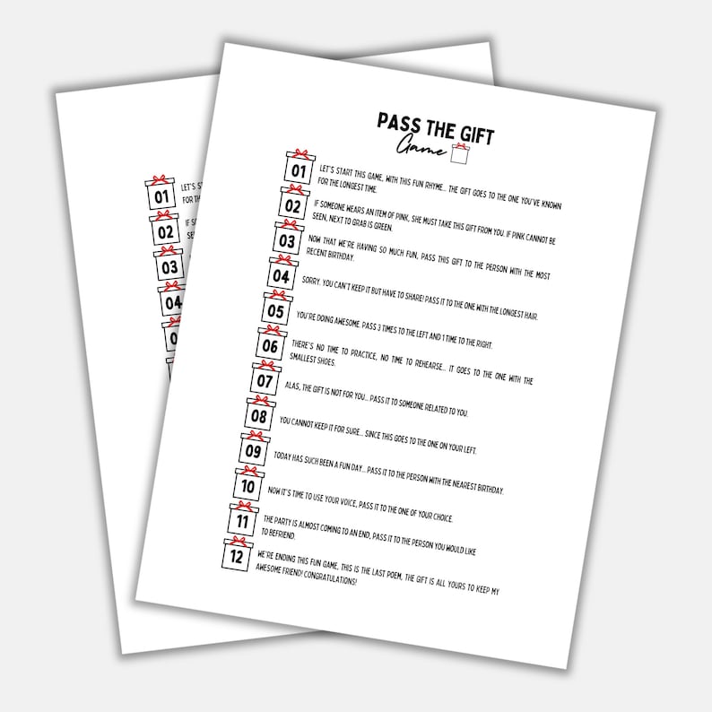 Pass the Gift Game - Fun Party Activity for All Ages - Interactive ...