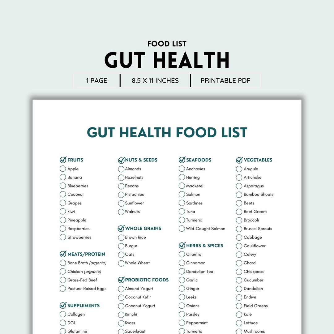 Gut Health, Food List, Digestive Health, Fiber Rich Diet, Healthy Gut ...