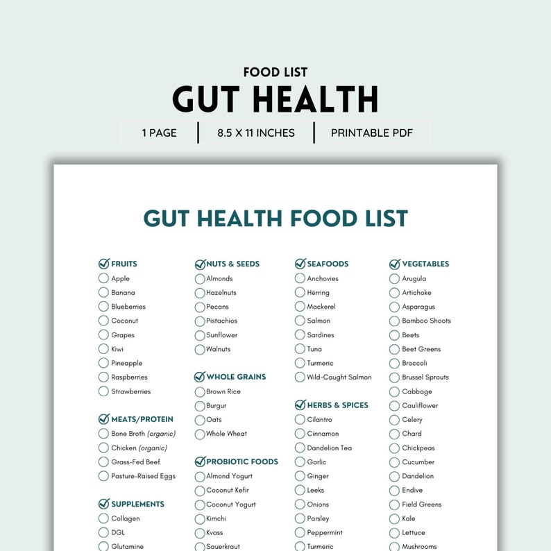 Gut Health, Food List, Digestive Health, Fiber Rich Diet, Healthy Gut ...