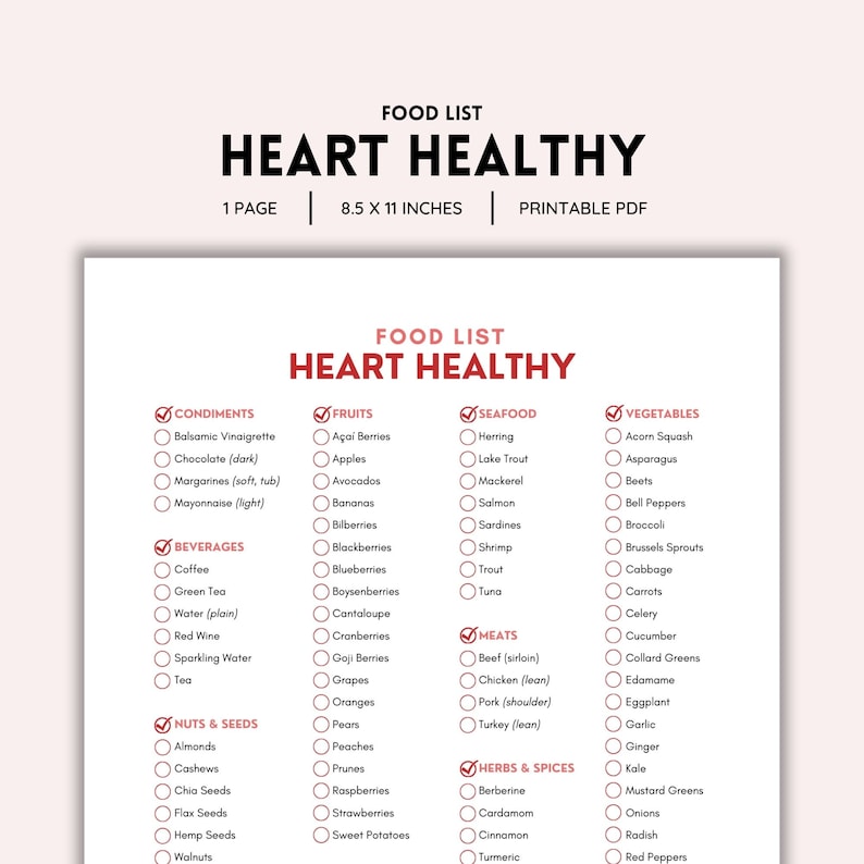 Heart Healthy, Heart Health, Heart Disease, Food List, Cardiac Diet ...
