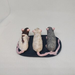 Custom Clay Rat Figurine: Handcrafted Miniature Pet Sculpture - Etsy
