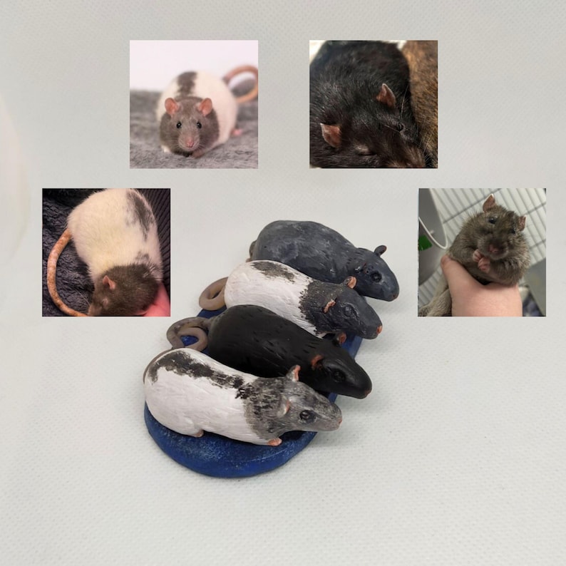 Custom Memorial Clay Rat Figurine: Personalized Pet Keepsake - Etsy
