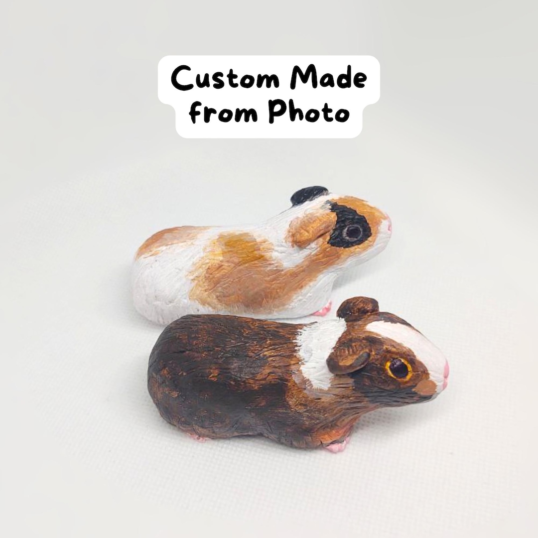Custom Big Guinea Pig Clay Sculpture – Handmade From Your Photo ...