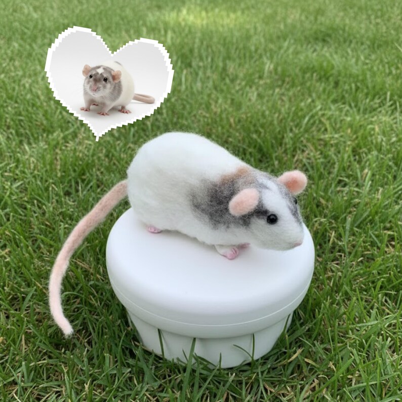 Custom Needle Felted Rat Figurine, Personalized Pet Memorial - Etsy
