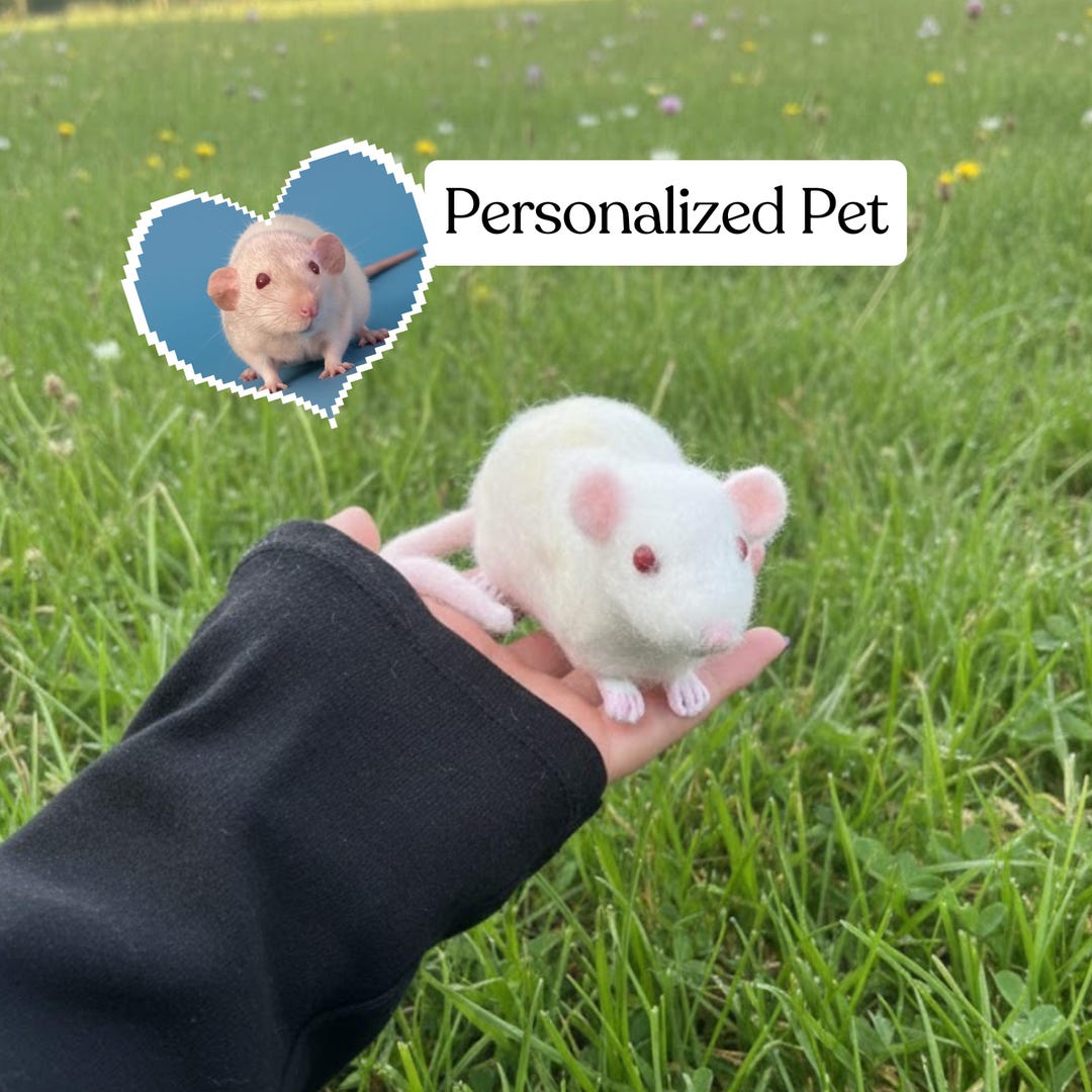 Custom Needle Felted Rat Figurine, Personalized Pet Memorial - Etsy