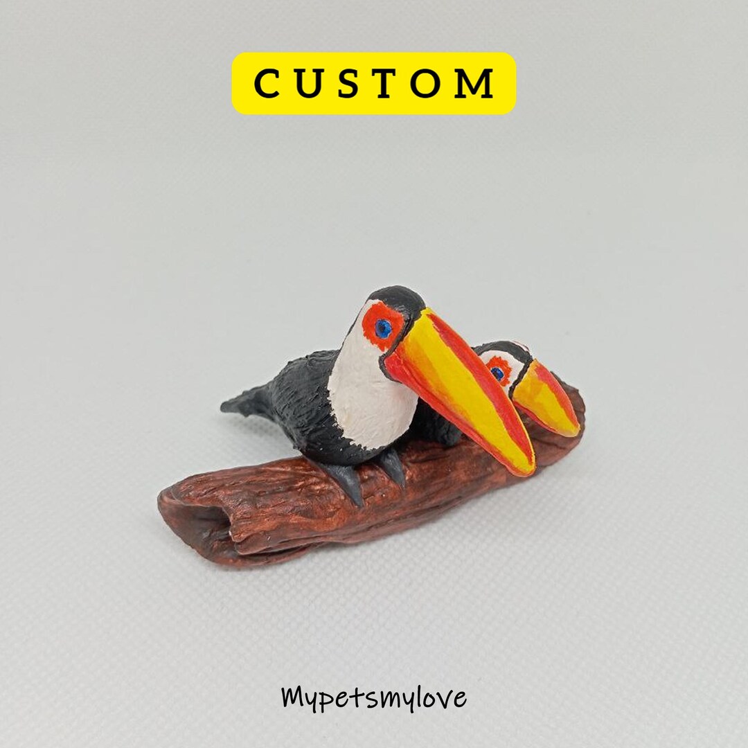 Toucans Made of Clay to Order, Toucan Sculpture, Toucans Handmade ...