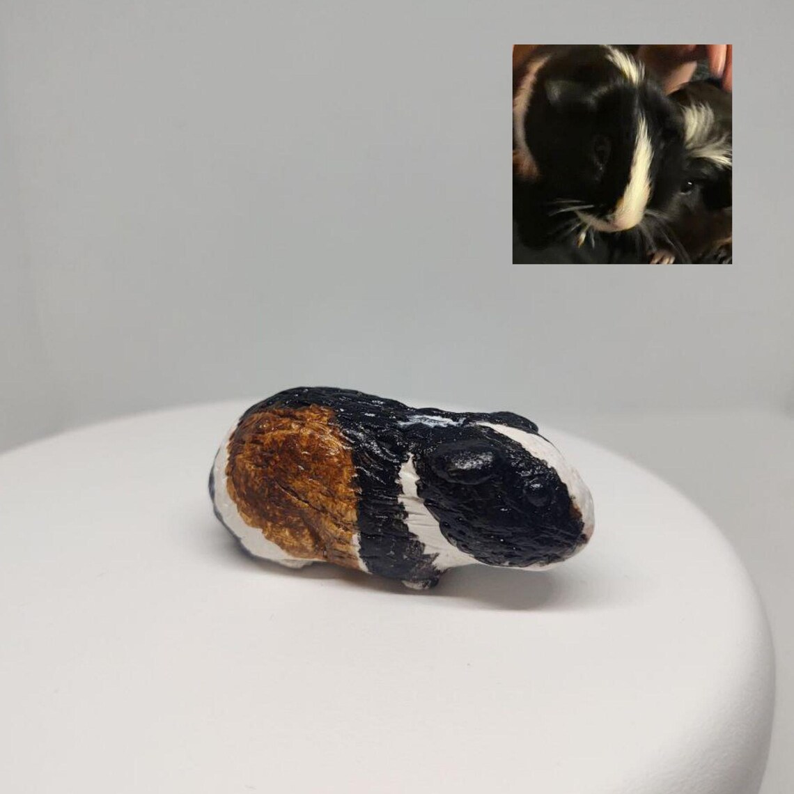 Custom Guinea Pig Portrait, Handmade Polymer Clay Pet Sculpture ...