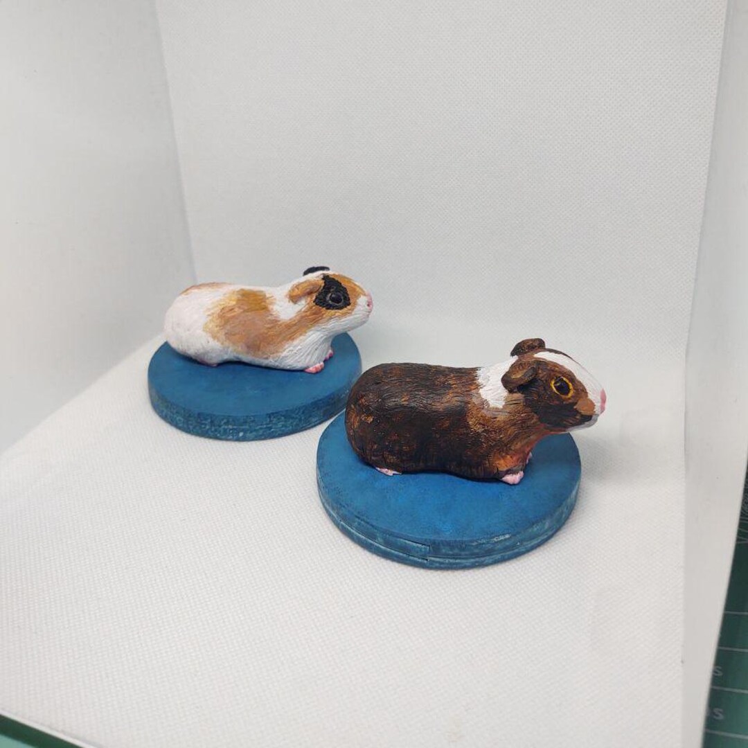 Custom Guinea Pig Sculpture: Miniature Clay Pet Portrait - Etsy