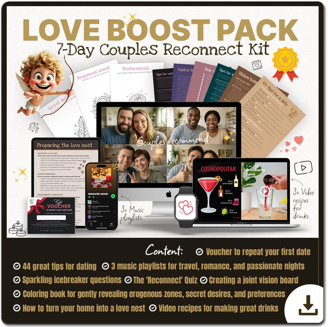 Love Boost Pack 2026 | Couples Reconnect Kit | Gift for Him/her, Date ...