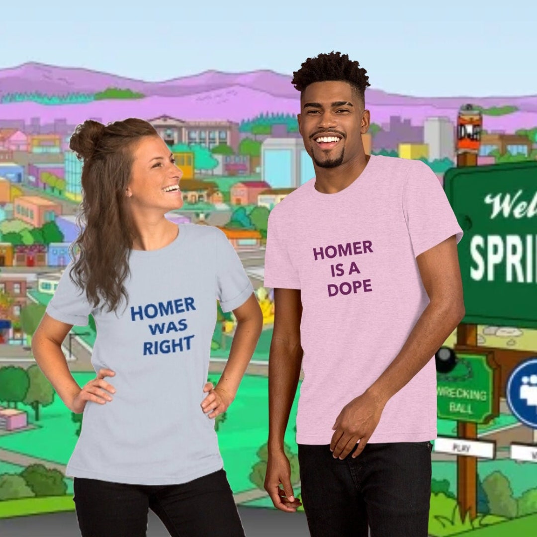 HOMER THE DOPE Tee the Simpsons Tv Funny Homer Simpson - Etsy