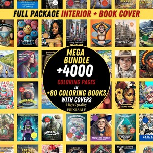 Full Collection 4000 Coloring Pages in 80 Coloring Books Bundle ...