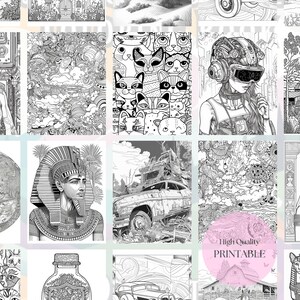Full Collection 4000 Coloring Pages in 80 Coloring Books Bundle ...