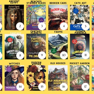 Full Collection 4000 Coloring Pages in 80 Coloring Books Bundle ...