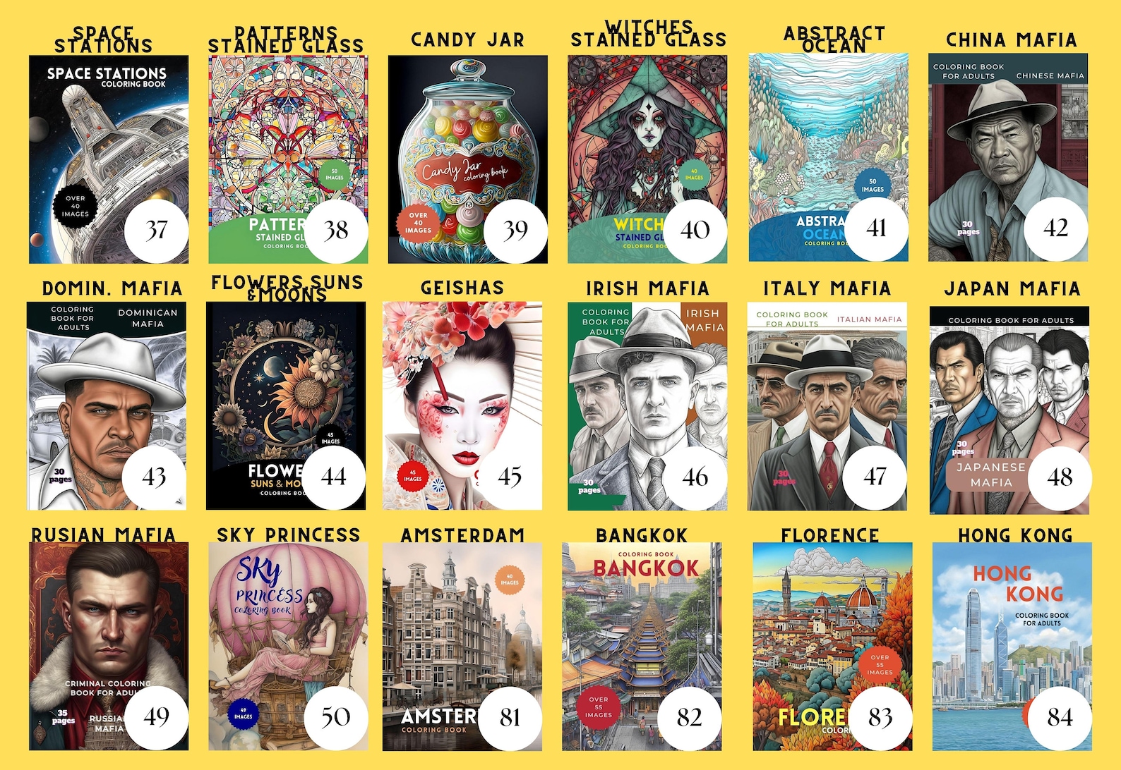 Full Collection 4000 Coloring Pages in 80 Coloring Books Bundle ...