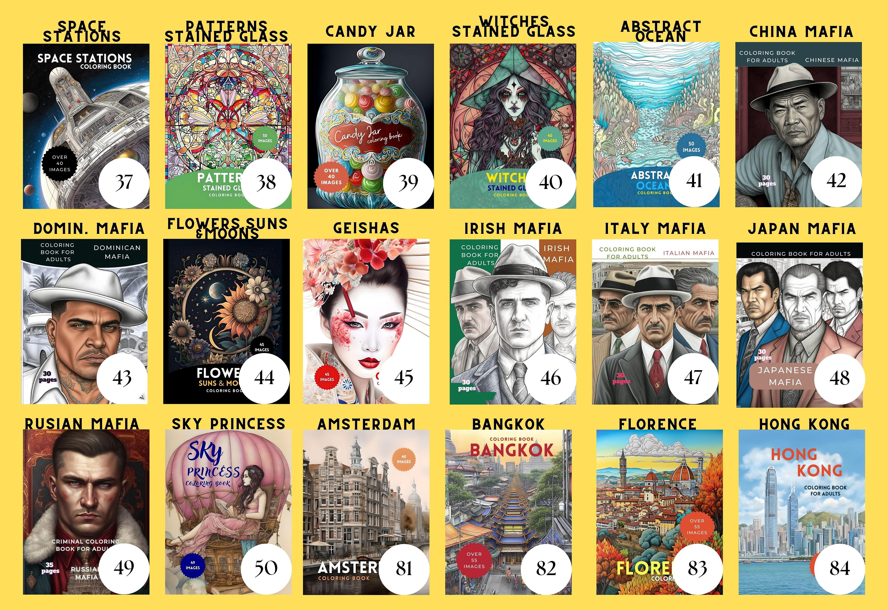 Full Collection 4000 Coloring Pages in 80 Coloring Books Bundle ...