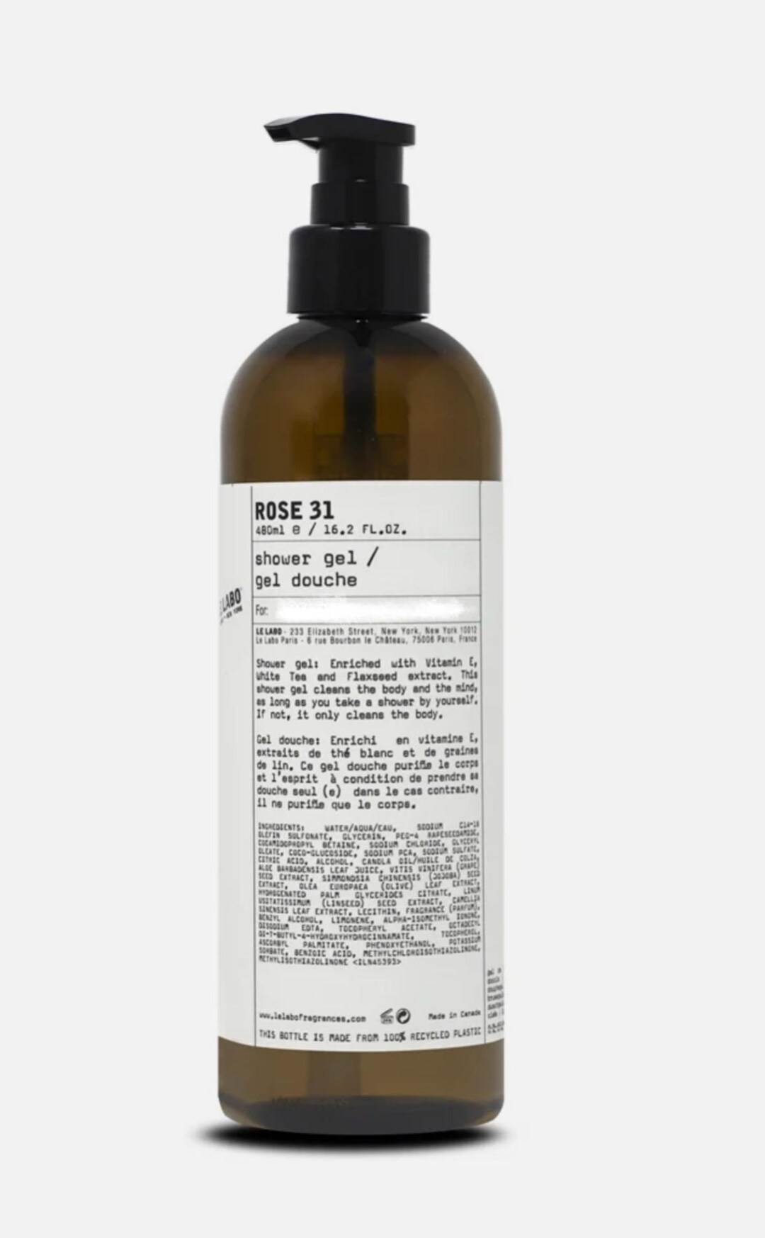 Le Labo Rose 31 Body Wash/shower Gel [480ml | 16.2 Fl Oz] NEW! - Etsy