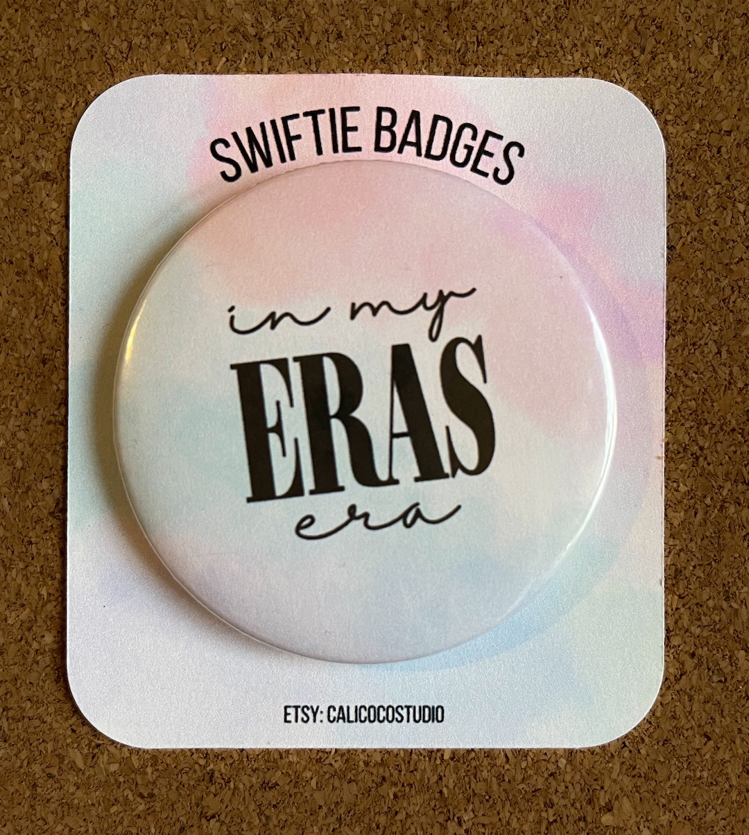 Homemade Swiftie Merch Eras Large Button Badge - Etsy