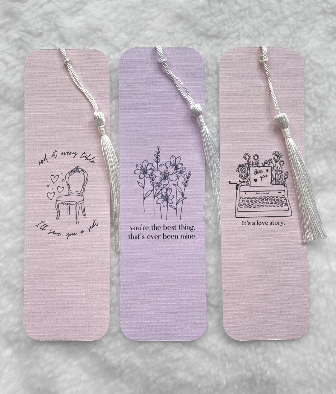 TS Lyric Bookmarks 3 in Set Swiftie Gifts Eras Bookish Present - Etsy UK