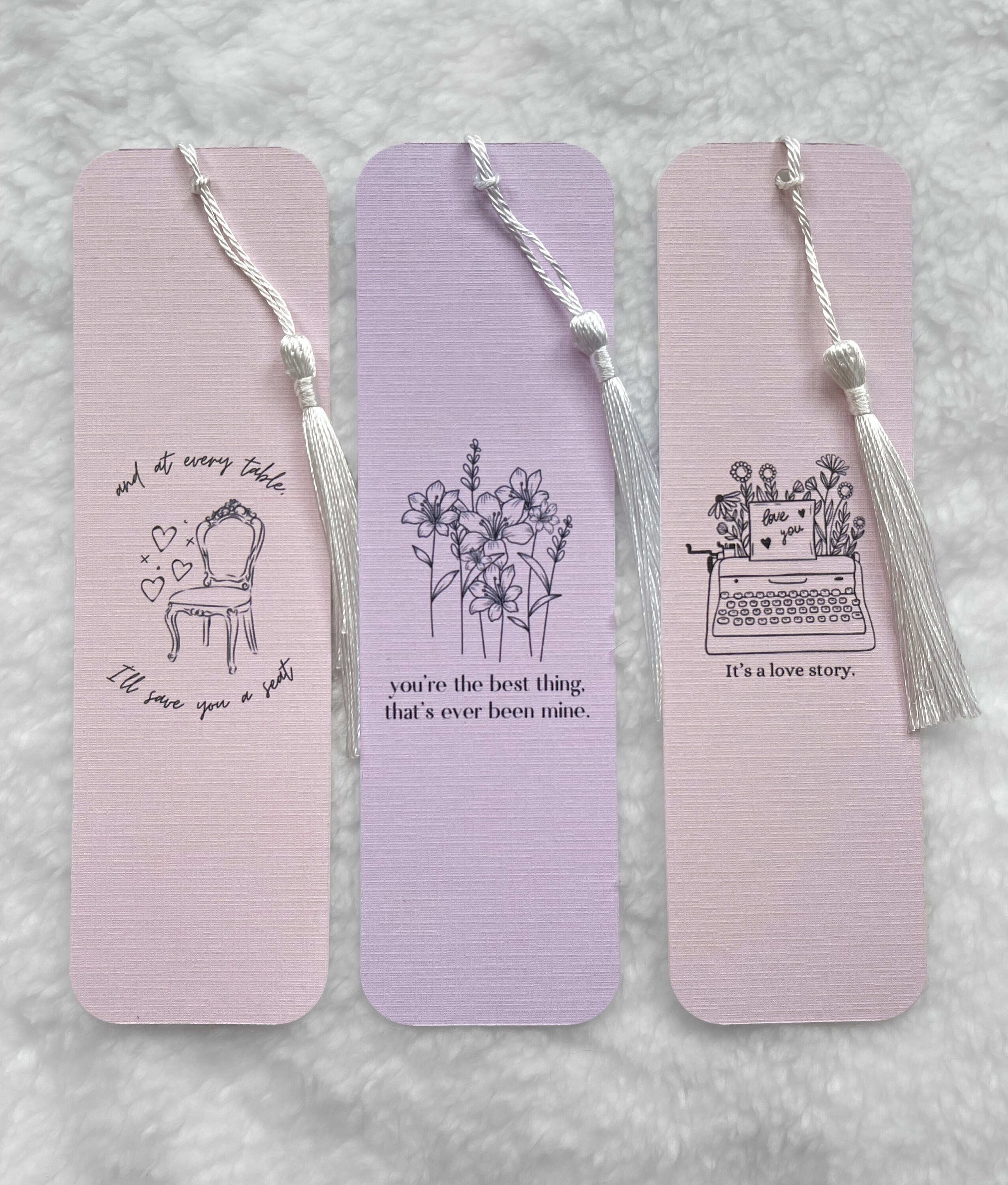 TS Lyric Bookmarks 3 in Set Swiftie Gifts Eras Perfect Valentines ...