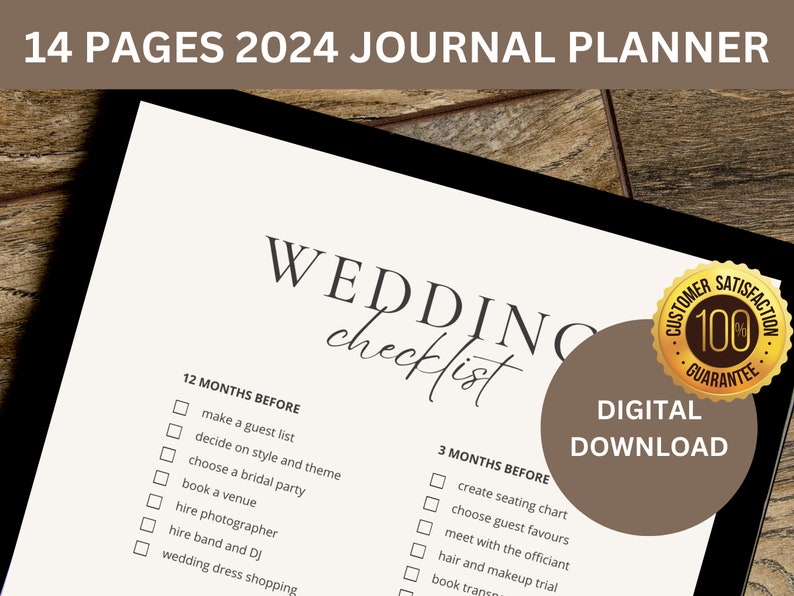 2024 Digital Planner, Dated Planner, 2024 Year Journal, Weekly Planner ...