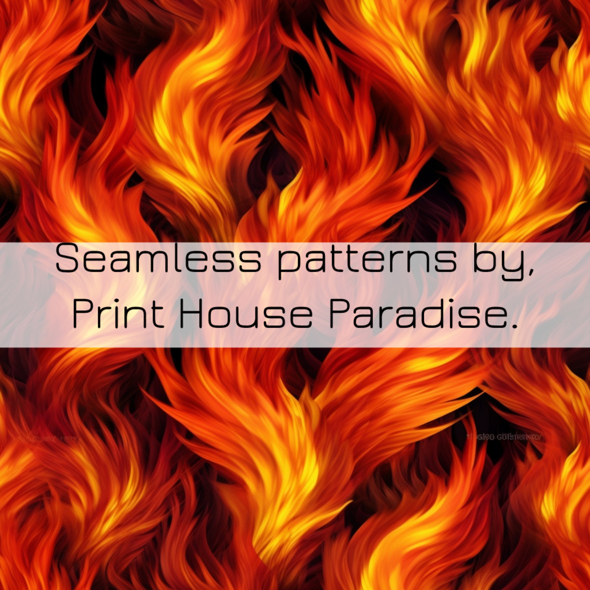 Repeating Fire and Flame Patterns in Digital Download Format, 10 ...
