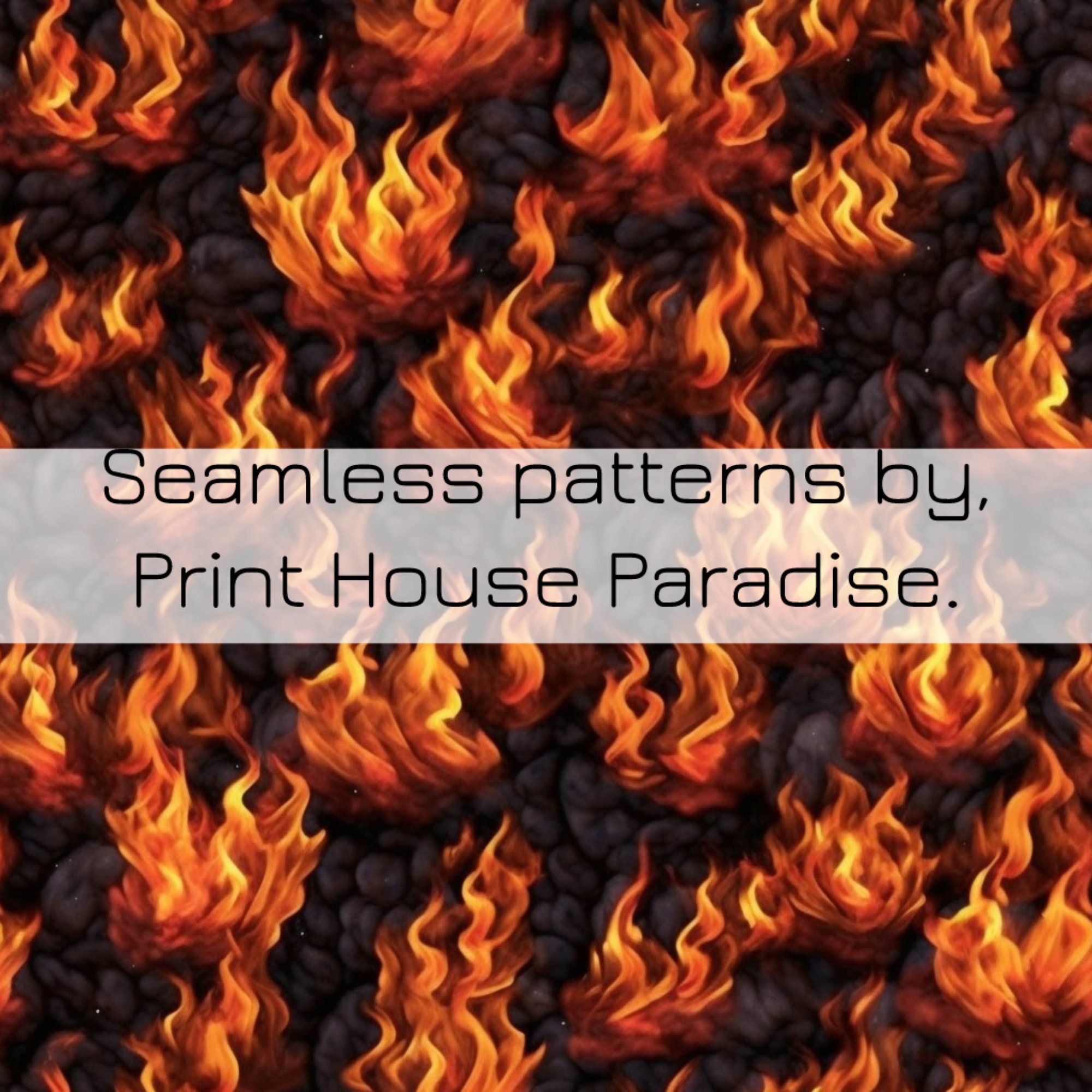 Repeating Fire and Flame Patterns in Digital Download Format, 10 ...