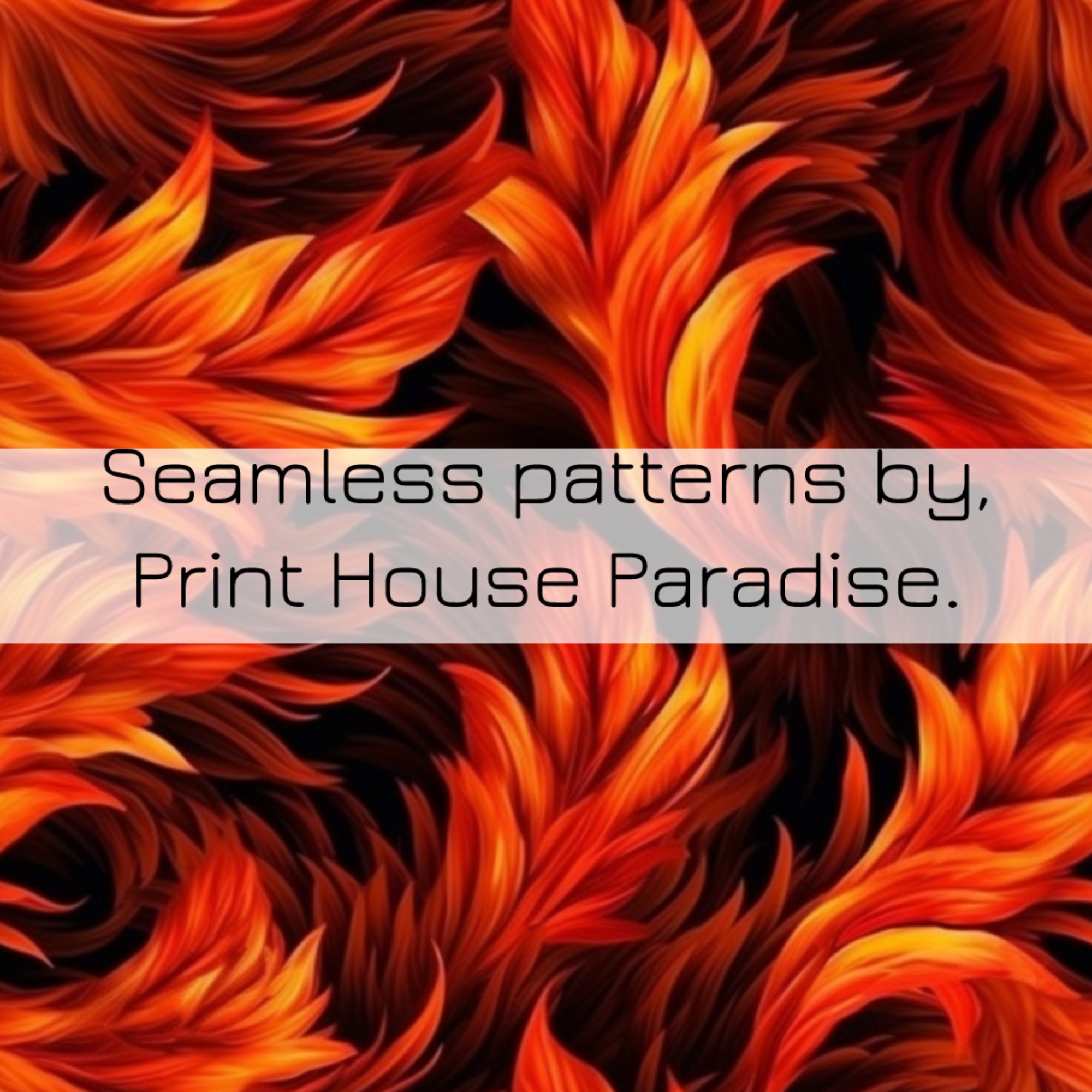 Repeating Fire and Flame Patterns in Digital Download Format, 10 ...