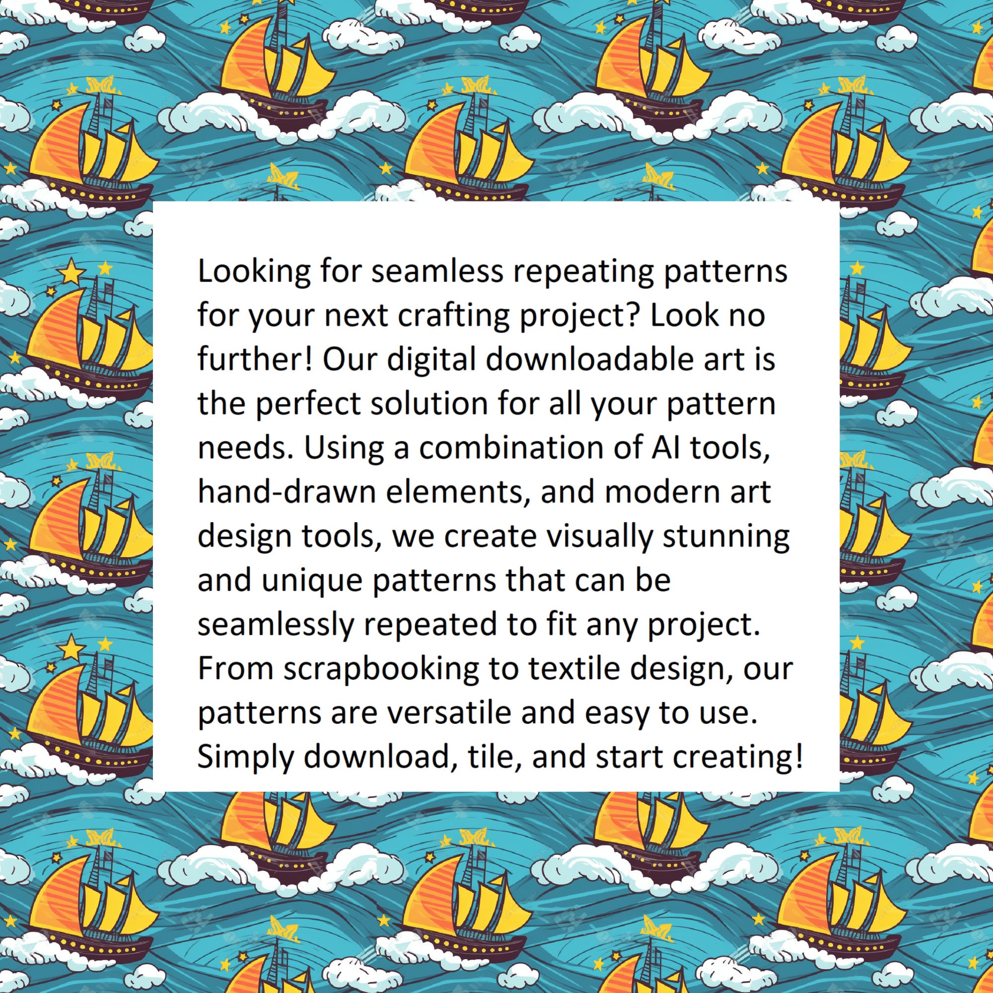 Repeating Dark and Torn Patterns in Digital Download Format, 10 ...