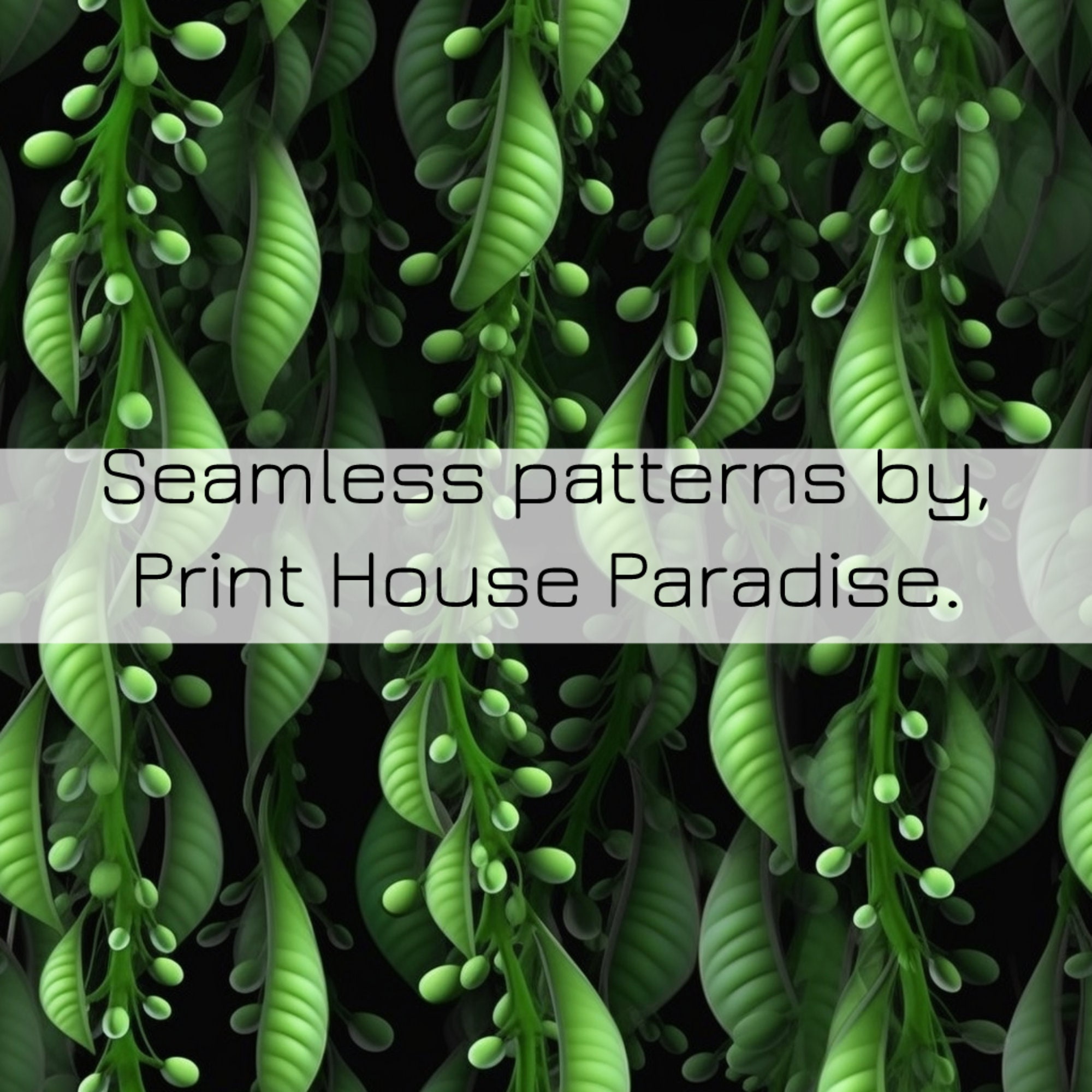 Repeating 3D Hanging Vine Patterns in Digital Download Format, 10 ...